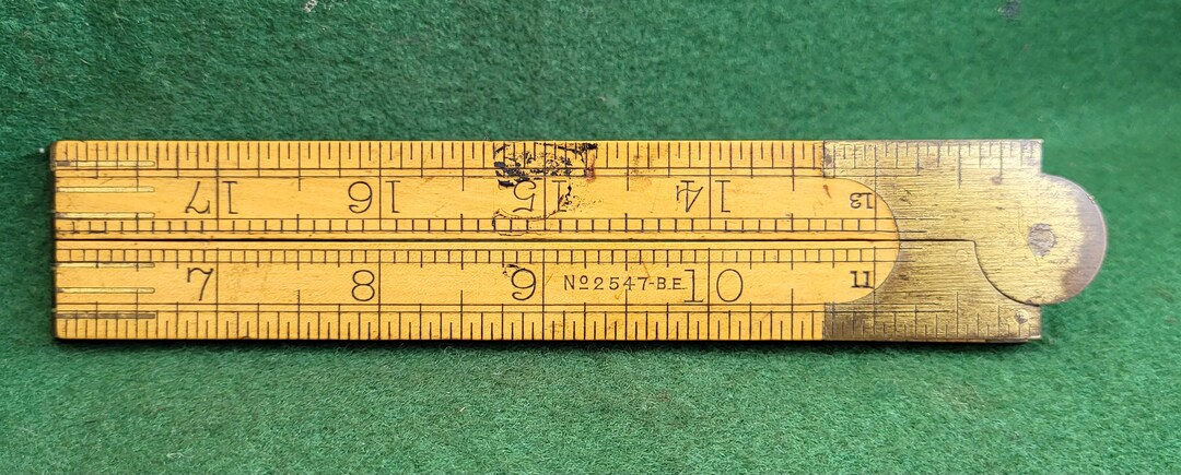 Antique Warranted Boxwood 2 Foot Folding Rule No 2547 BE by John Rabone ...