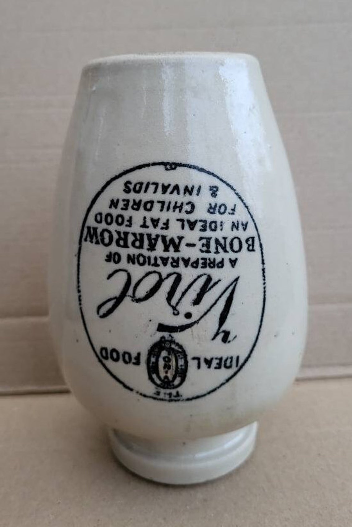 Antique Virol Stoneware Jar - Virol A Preparation of Bone Marrow an ...