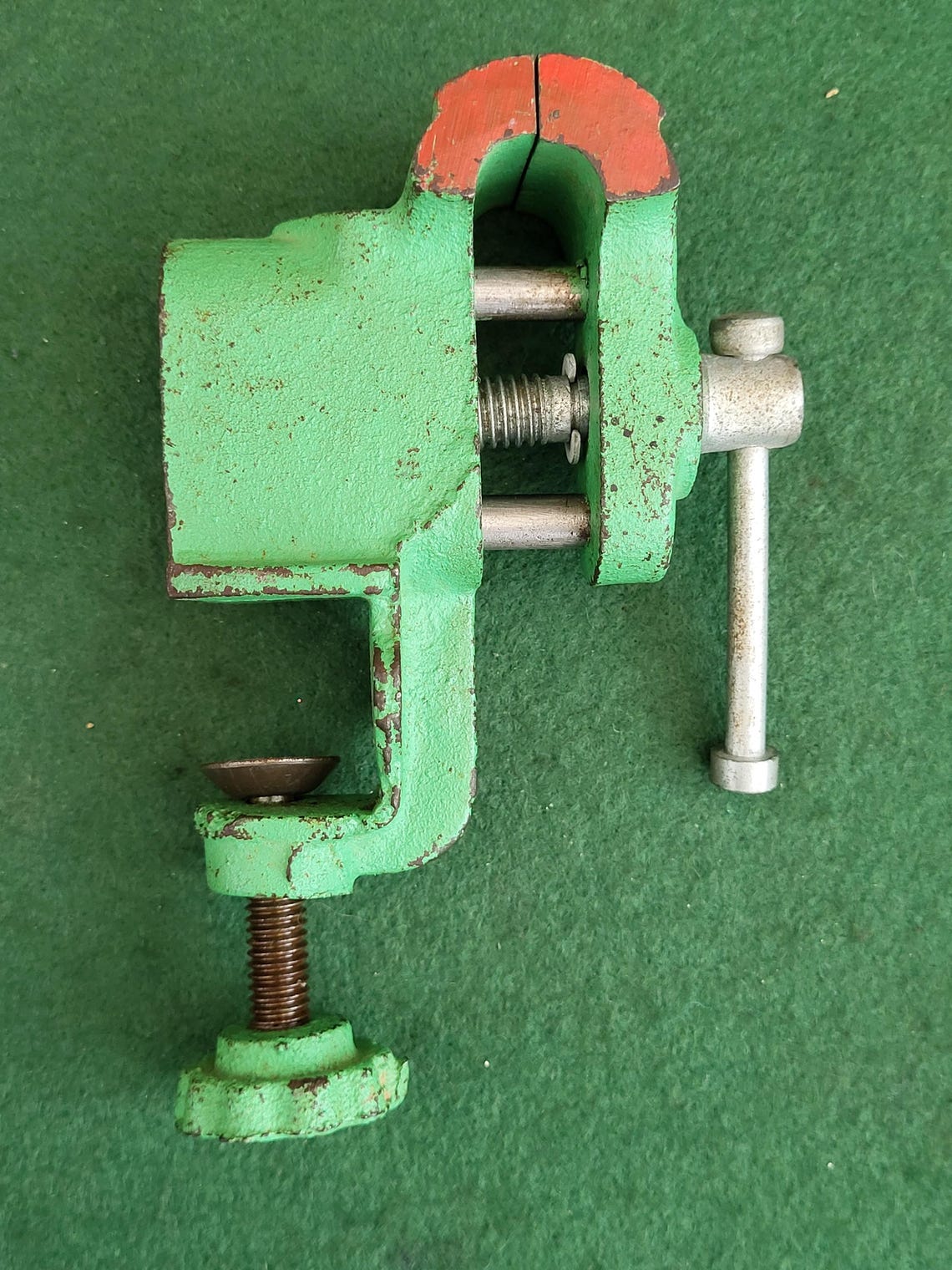 Vintage Unusual Hobby Bench Vice. Small Strong Bench Vice, Jewellery ...