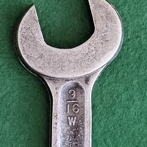 Vintage Lister Spanner - Vintage Lister 5/8 W and 9/16 W Open End ...
