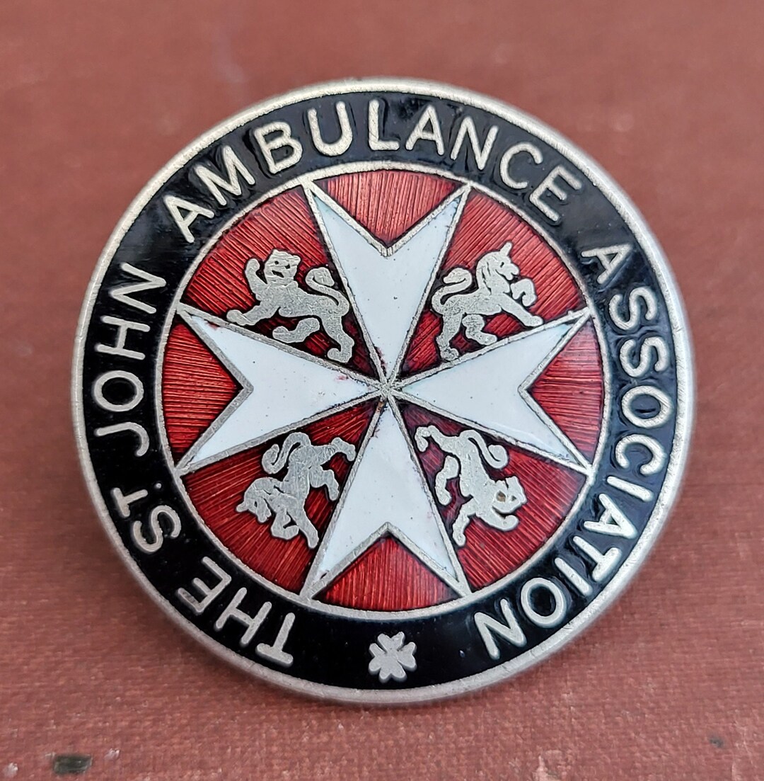 Vintage Silver Plated Badge Vintage the St John Ambulance - Etsy UK