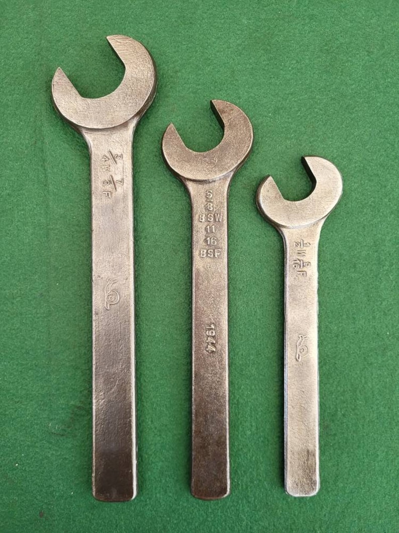 Three Vintage Snail Brand Spanners Including WW II (1944) War Issue ...