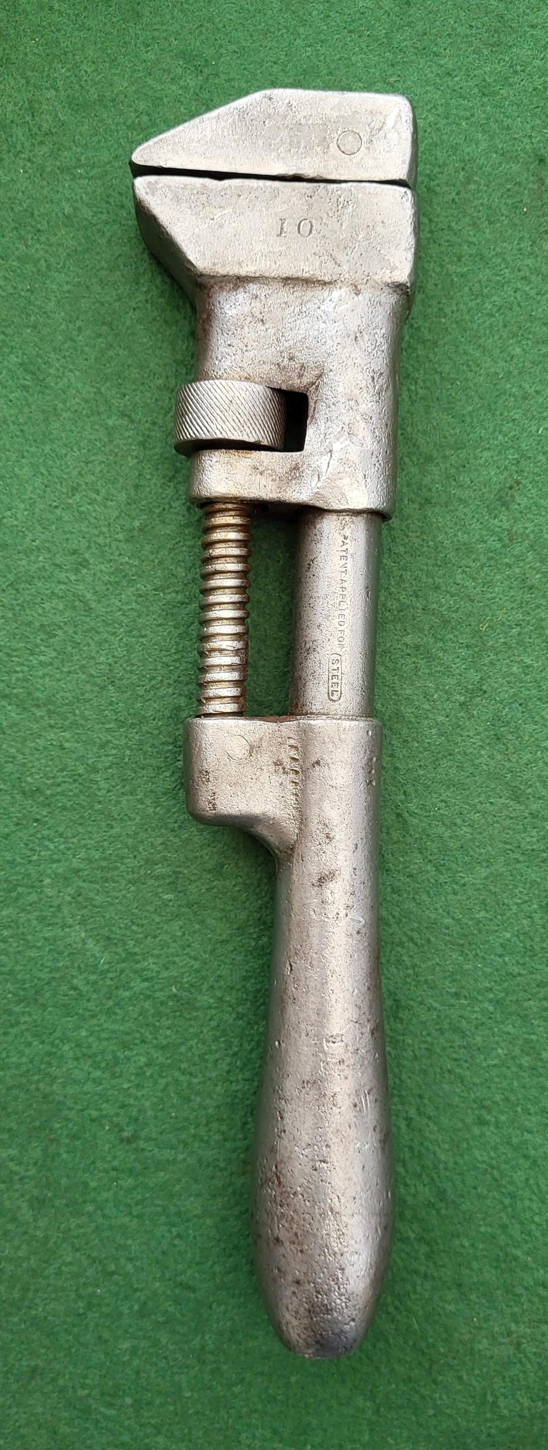 Unusual Antique Adjustable Wrench. Unusual Antique 10 Inch Adjustable ...