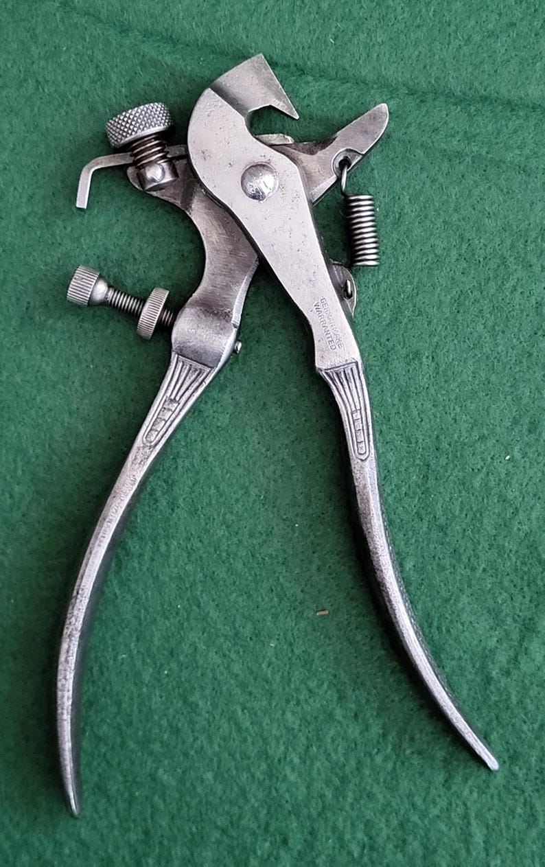 Antique German Saw Set. Good Antique C.K Warranted Saw Set. Ornate ...
