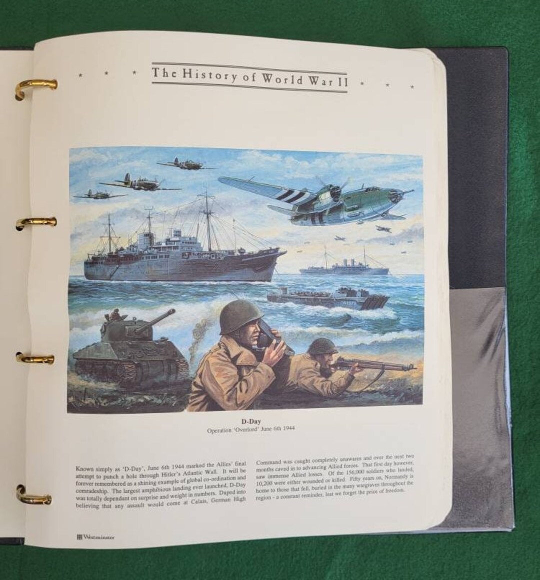 The History of WW II Album of First Day Covers Coins and Stamps - 1994 ...