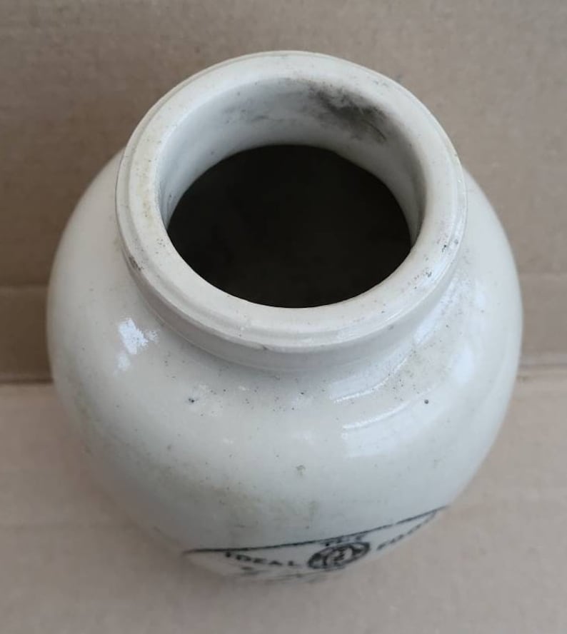Antique Virol Stoneware Jar - Virol A Preparation of Bone Marrow an ...
