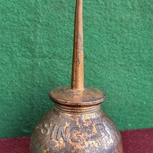 Vintage (1930's) Oiler. Vintage Singer (sewing Machine) Copper Coloured ...