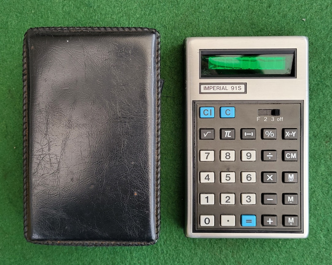 Vintage 1976 Electronic Calculator. Vintage Imperial 91S Electronic ...