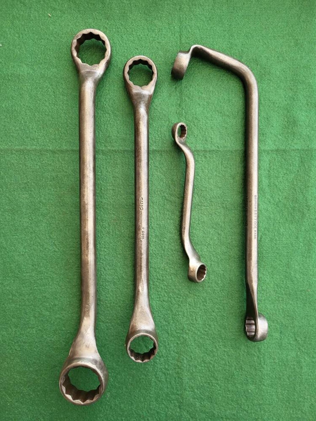 Four Vintage 1950's Ex British Army Britool Ring Spanners. Vintage ...