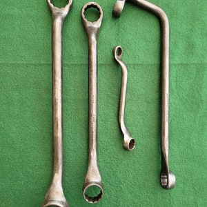 Four Vintage 1950's Ex British Army Britool Ring Spanners. Vintage ...