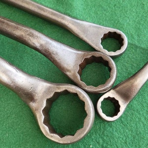 Four Vintage 1950's Ex British Army Britool Ring Spanners. Vintage ...