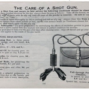 Antique 12 Bore Barrel Pull Through. Antique Shotgun Pocket Pull ...