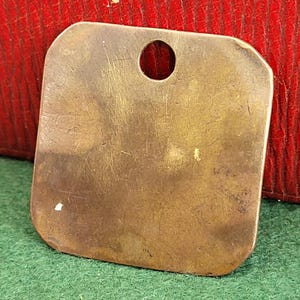 Vintage Brass Pit Check. Old Mining Pit Check for Bilsthorpe Colliery ...