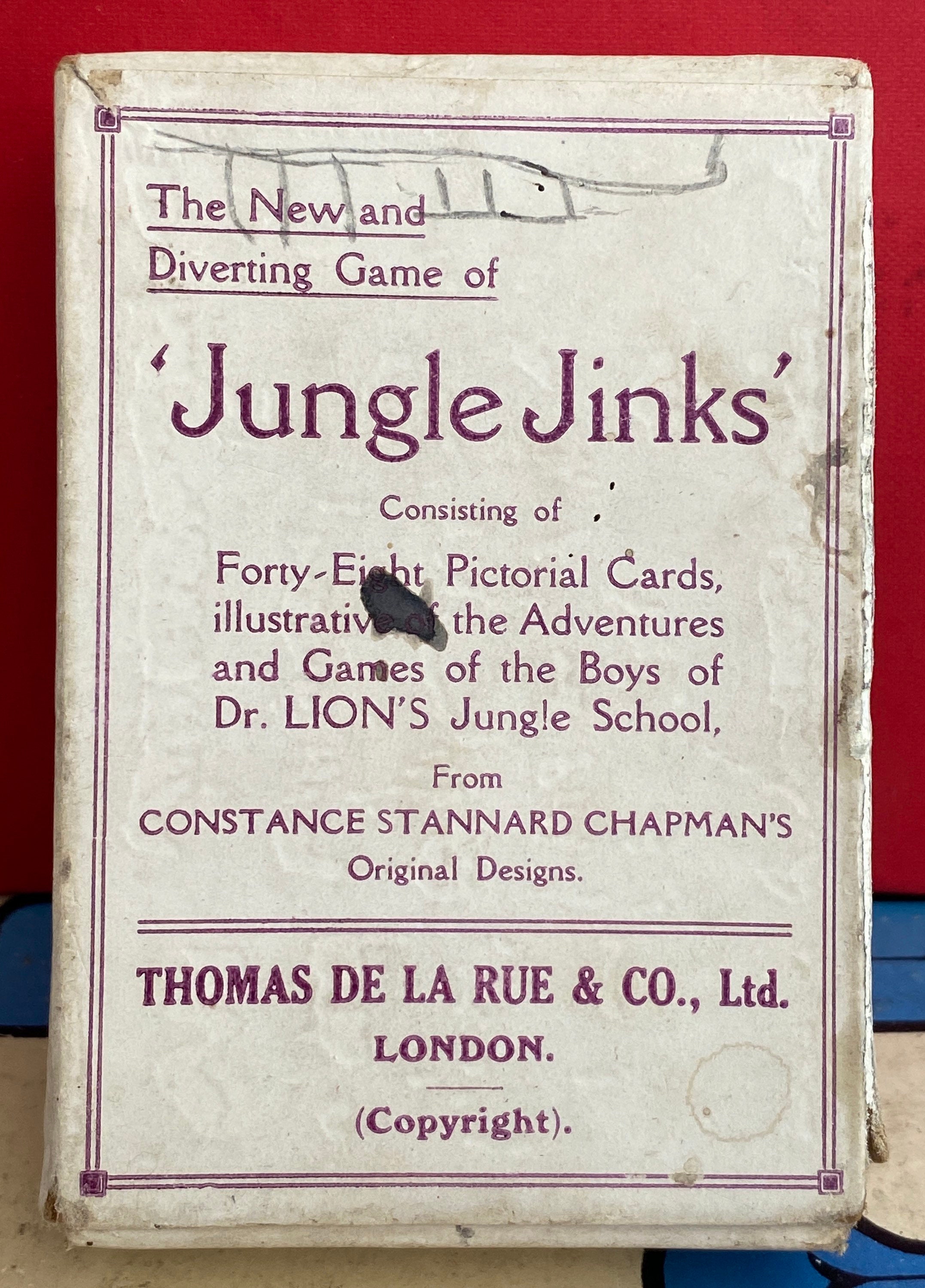 Rare Antique Jungle Jinks Card Game by Thomas De La Rue & Co - Etsy
