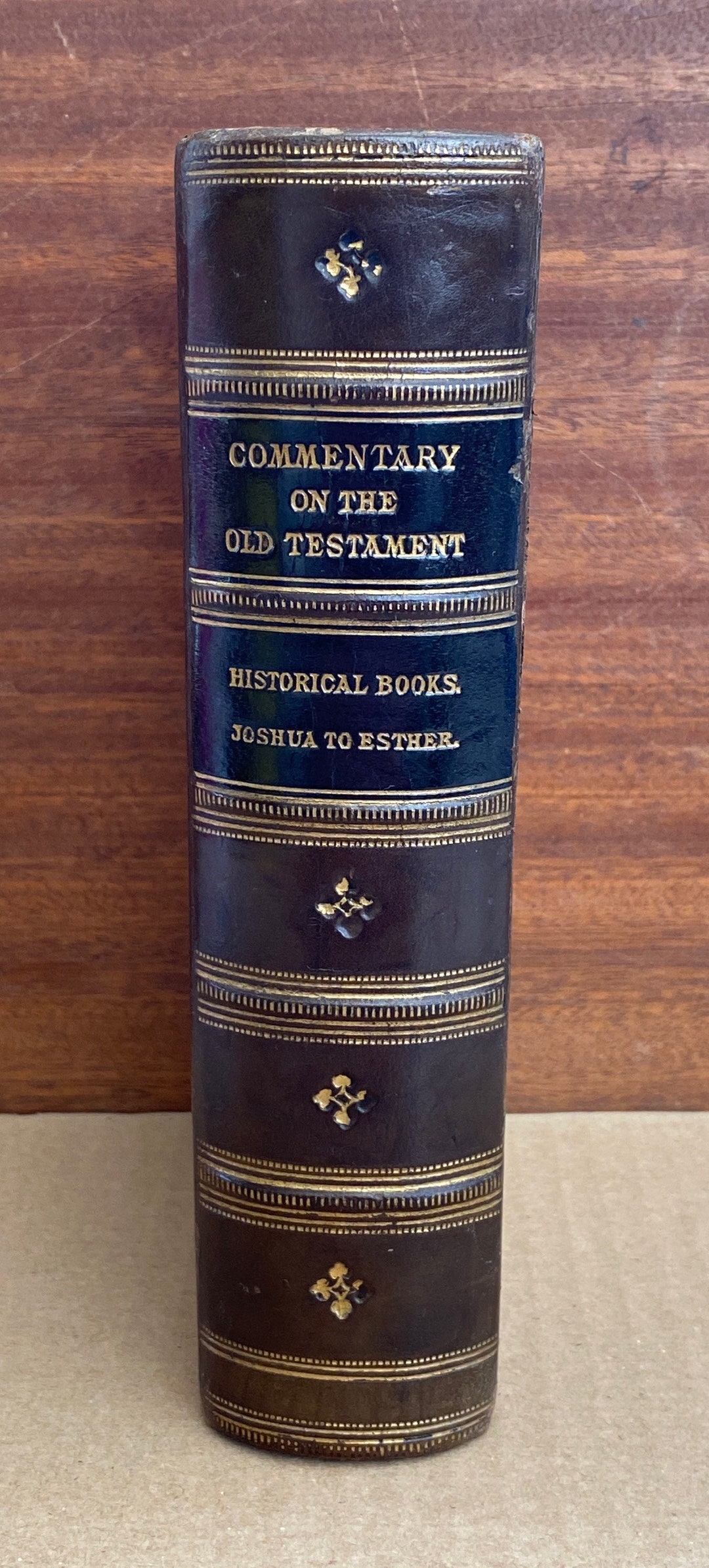 Antique Religious Book 1882 - Commentary on the Old Testament, Joshua ...