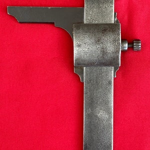 Unusual Antique Vernier Caliper. Rustic Antique Heavy Duty Vernier ...