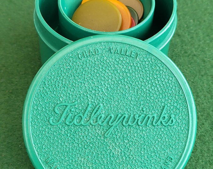 Wonderful Rare 1930's Game of Tiddly Winks in Original Green Bakelite ...