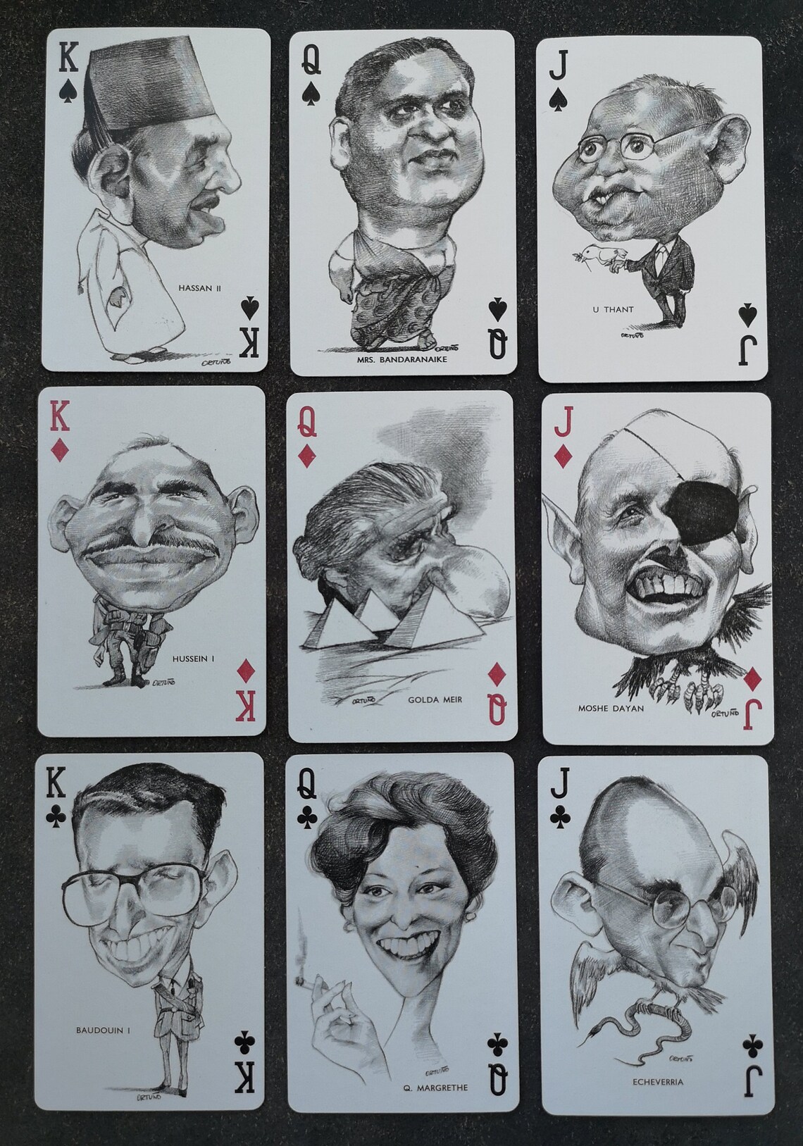 Vintage Non Standard Playing Cards. Political Playing Cards Alfonso ...