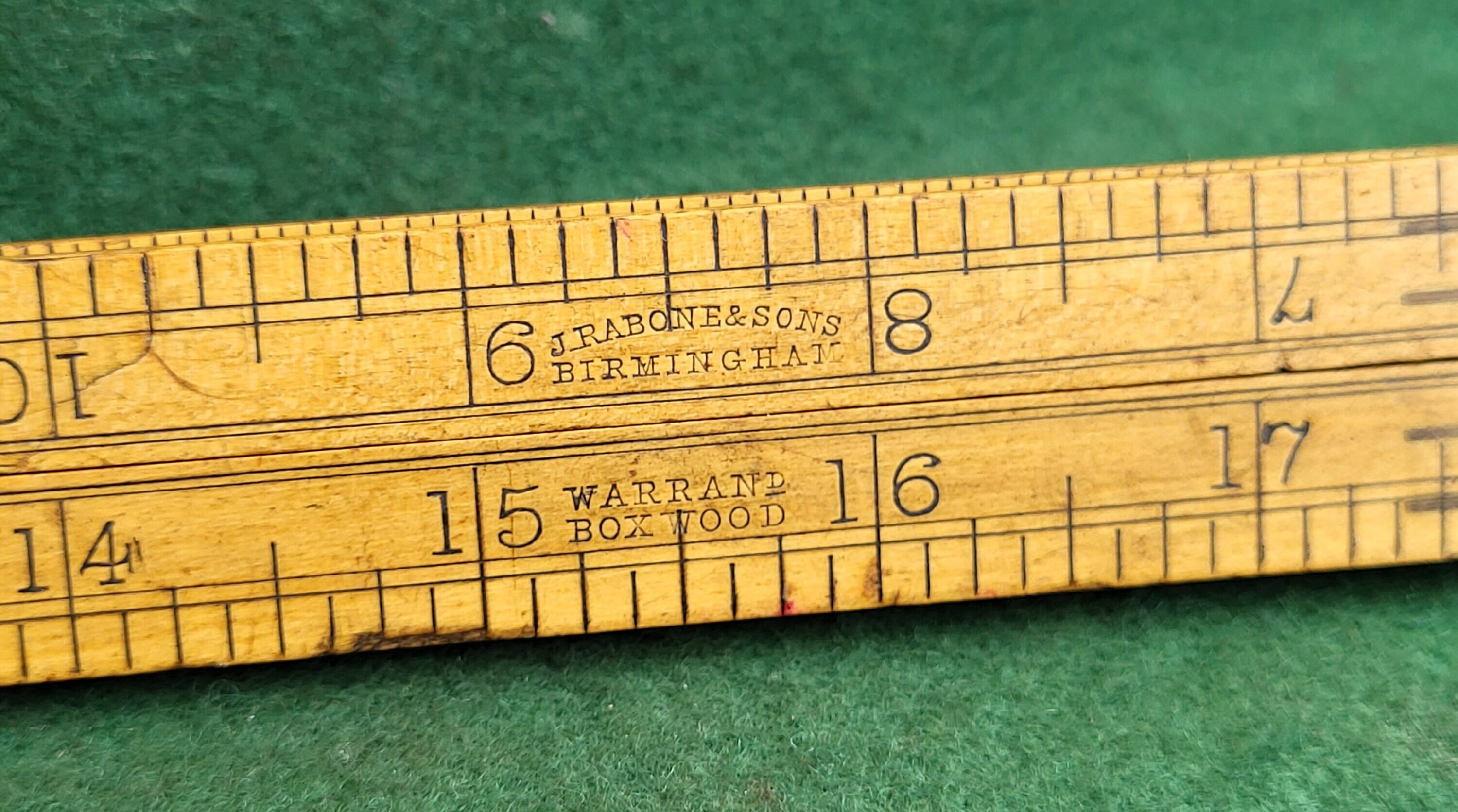 Vintage Folding Boxwood 2 Foot Rule No 1375 by Rabone. Vintage J ...