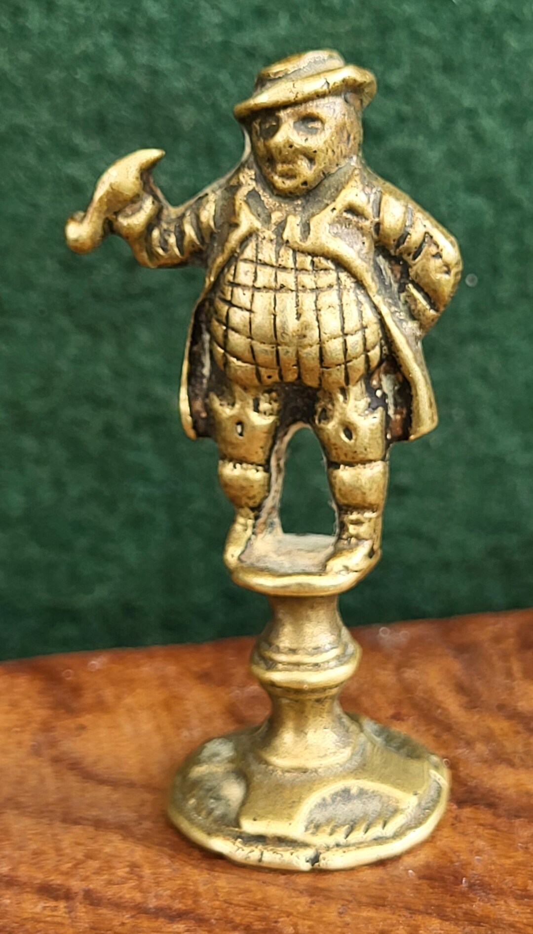 Antique Brass Pipe Tamper - Antique Brass Charles Dickens' Mr Pickwick ...
