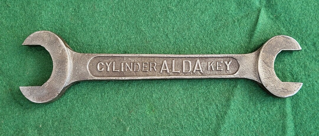 Antique "cylinder ALDA Key". Antique French Automobile Wrench-cylinder ...