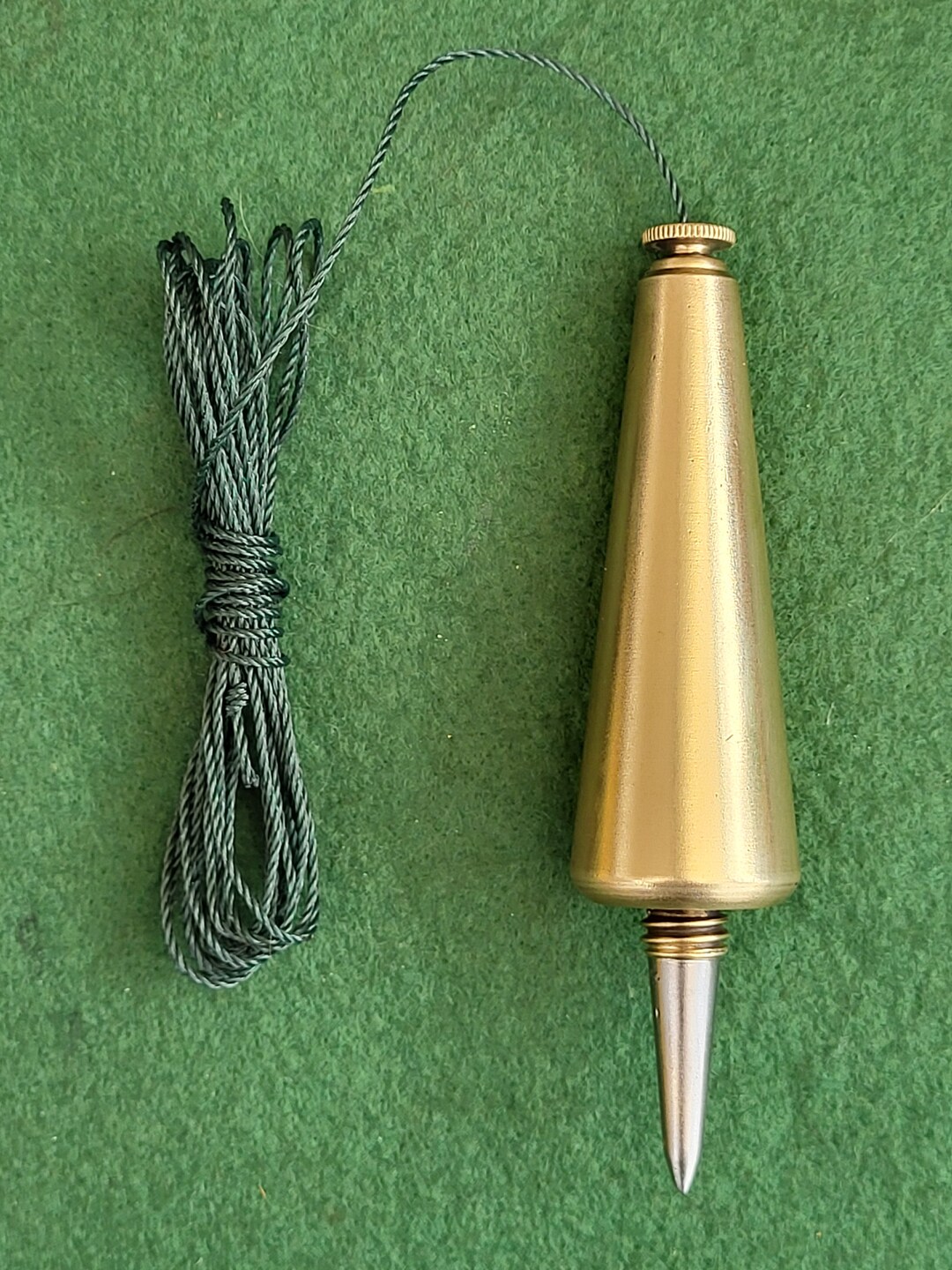 Vintage Brass Plumb Bob. Vintage Heavy Brass Ice Cream Cone Plumb Bob ...