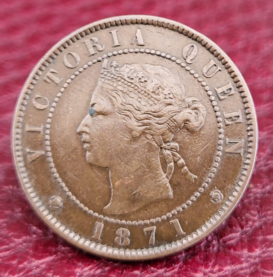 1871 Prince Edward Island One Cent. Antique Prince Edward Island One ...