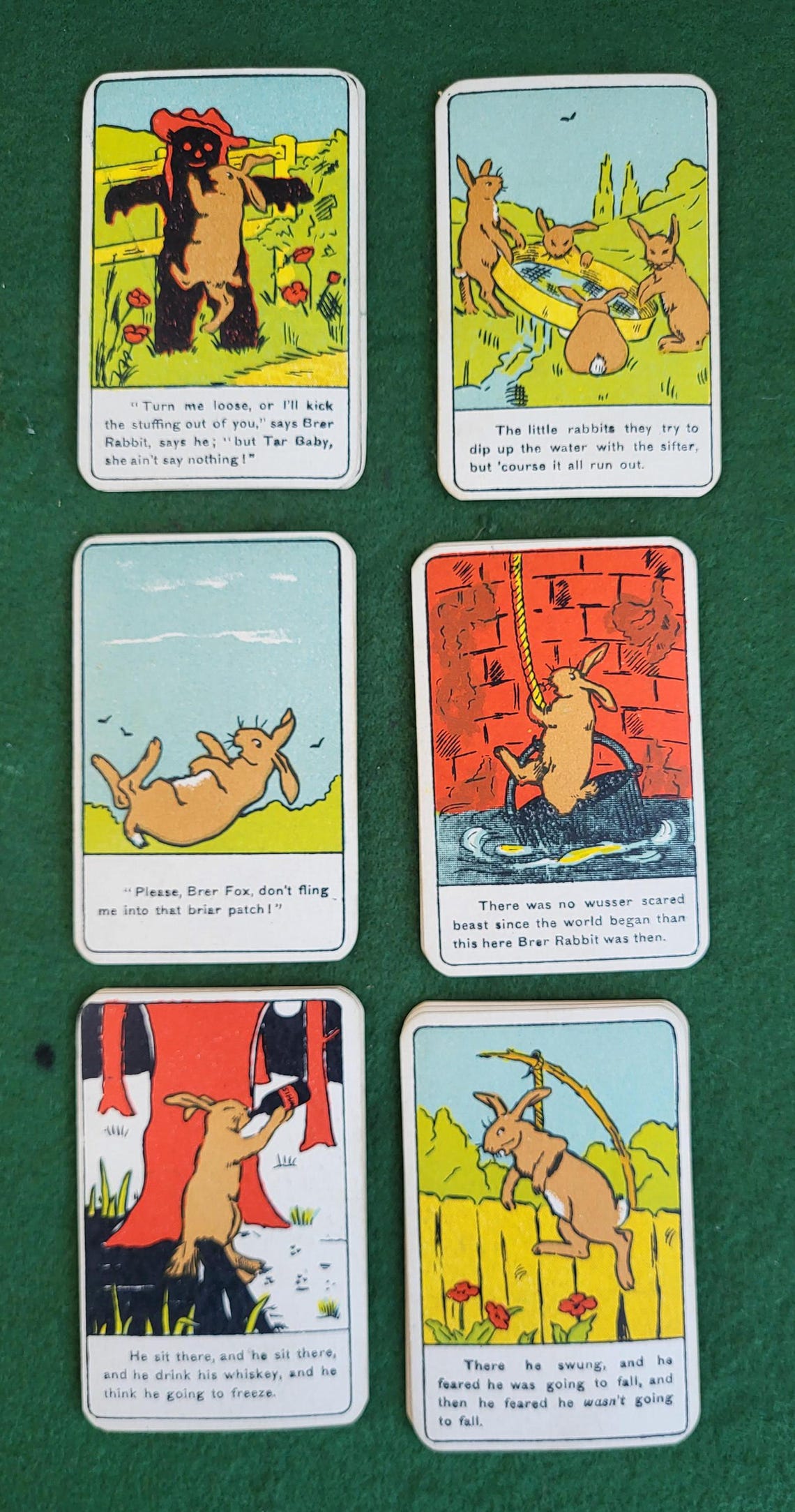 Scarce Antique Card Game - the Brer Rabbit Card Game, Complete Game of ...