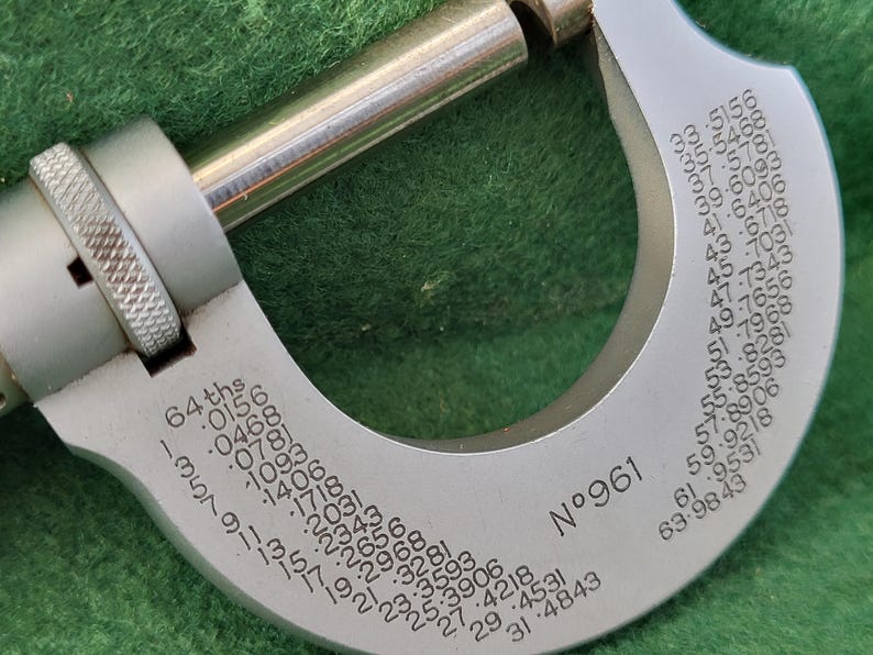 A Nice Vintage Moore & Wright Micrometer. Vintage Moore and Wright No ...