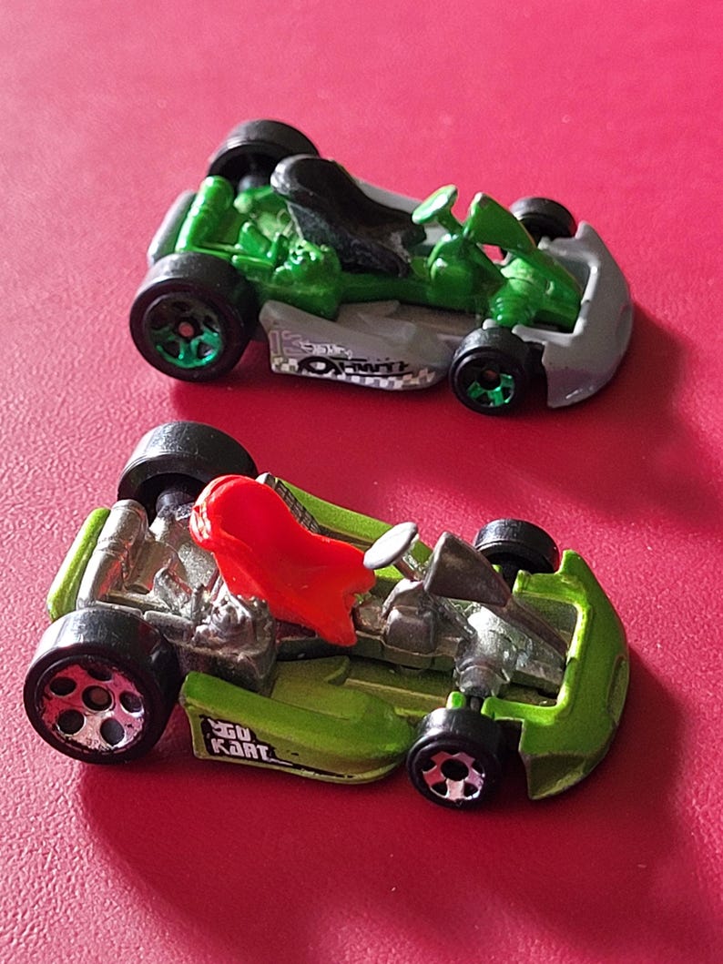 Vintage 1997 Hot Wheels Go Kart. Two Vintage 1997 Hot Wheels Go Karts ...