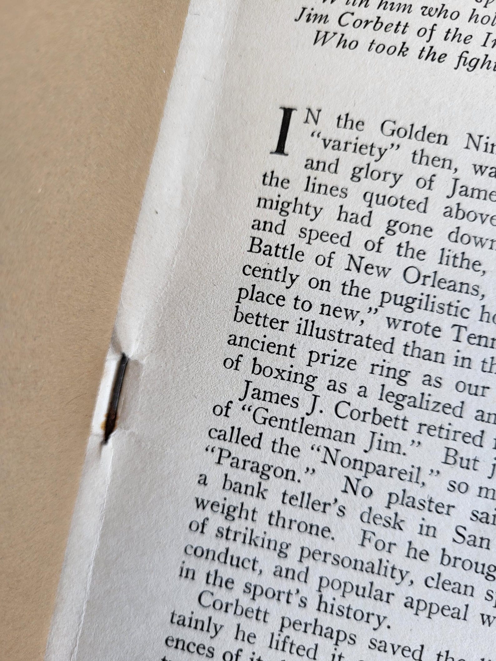 Vintage Boxing Book 1942. "gentleman Jim" the Story of James J. Corbett ...