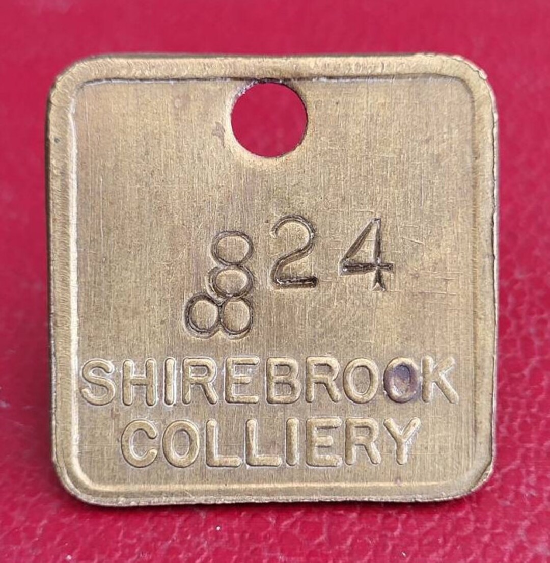 Vintage Brass Pit Check. Old Mining Pit Check for Shirebrook Colliery ...