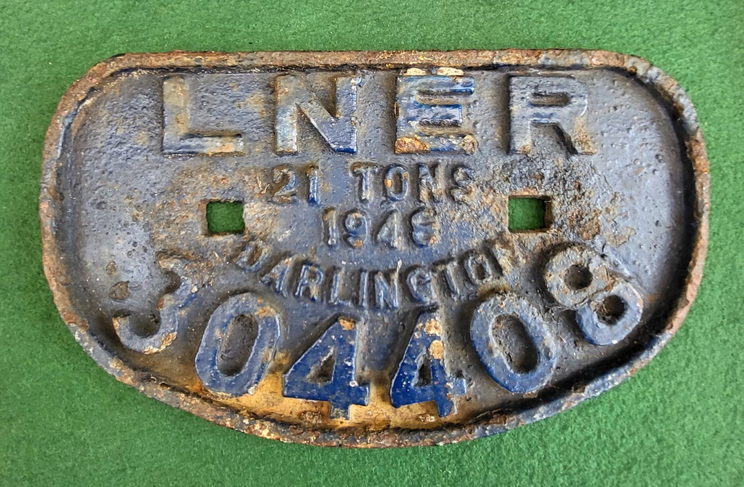 Vintage Cast Iron L.N.E.R Railway Carriage Number Plate. LNER Railway ...