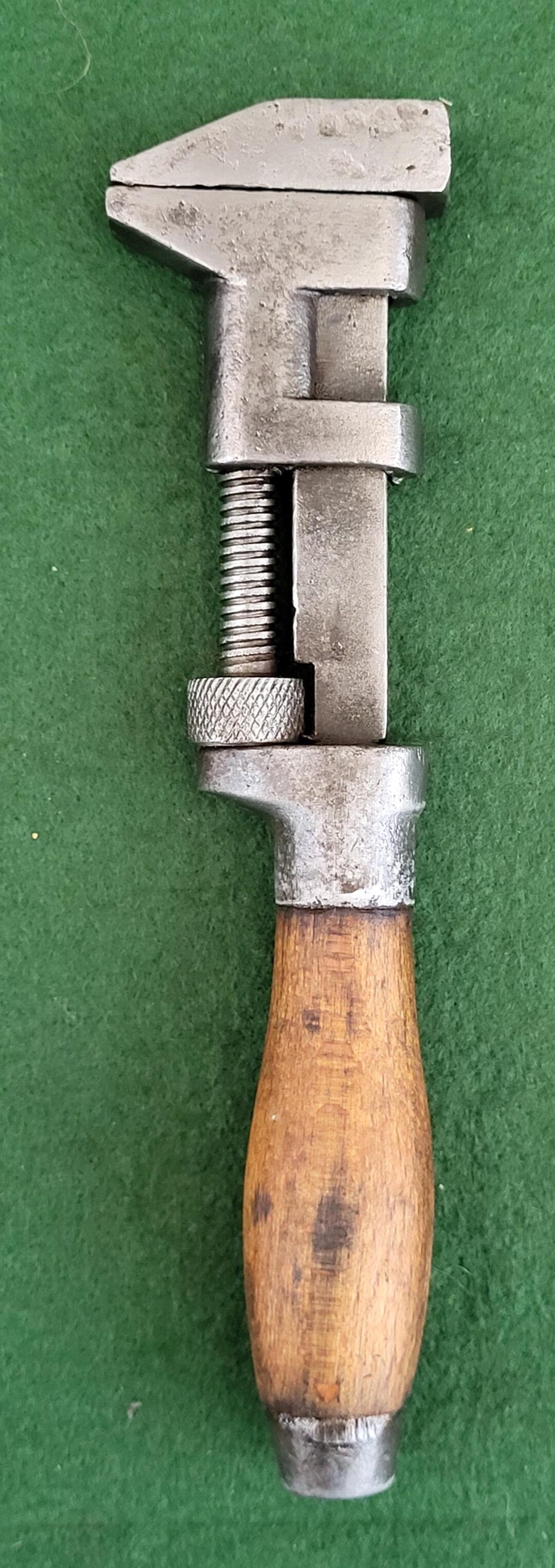 Vintage Wooden Handled Adjustable Wrench. Nice Clean Wooden Handled 8 ...