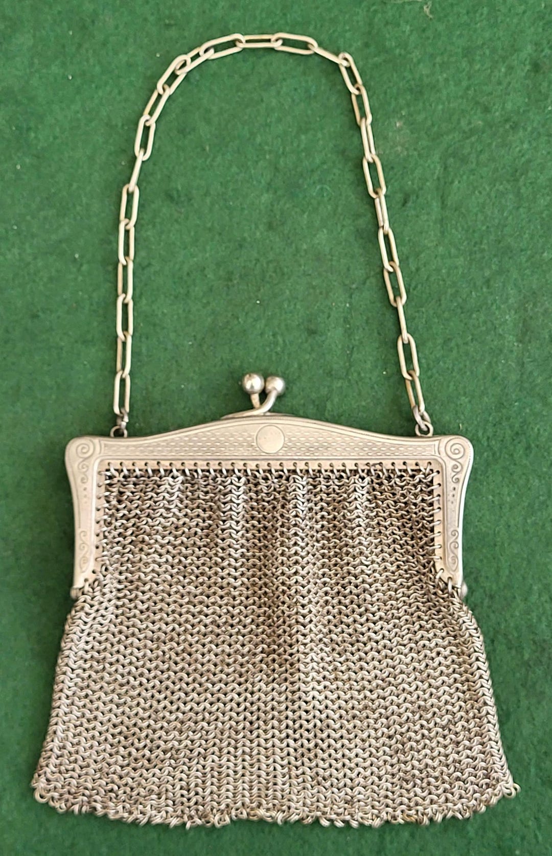 Vintage 1950's Chain Link Purse. Vintage Chain Mail Purse With Wrist ...