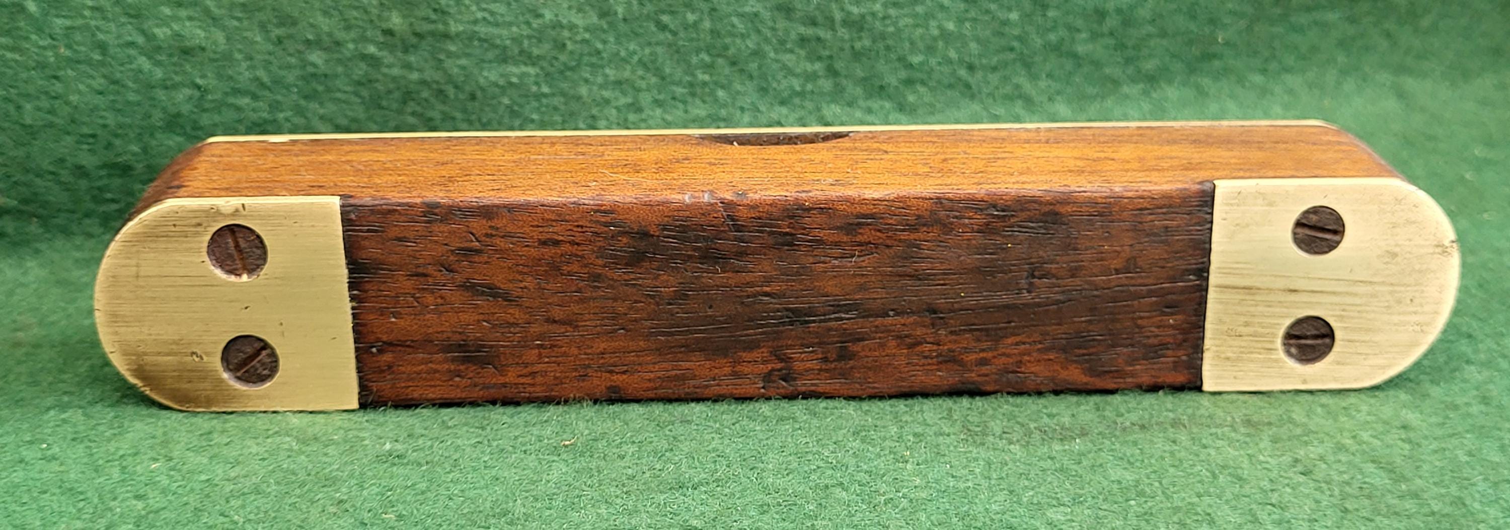 Vintage Wood and Brass Spirit Level. Vintage Elliott-lucas 6 Inch Wood ...