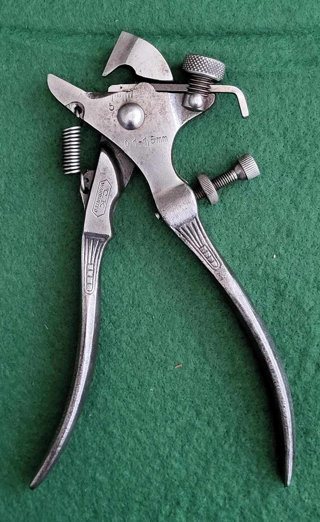 Antique German Saw Set. Good Antique C.K Warranted Saw Set. Ornate ...