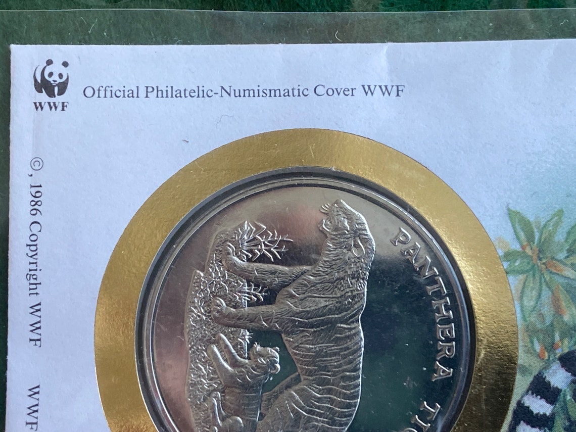 WWF 1993 Tiger Token. WWF Tiger Official Philatelic-numismatic - Etsy UK