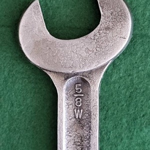 Vintage Lister Spanner - Vintage Lister 5/8 W and 9/16 W Open End ...