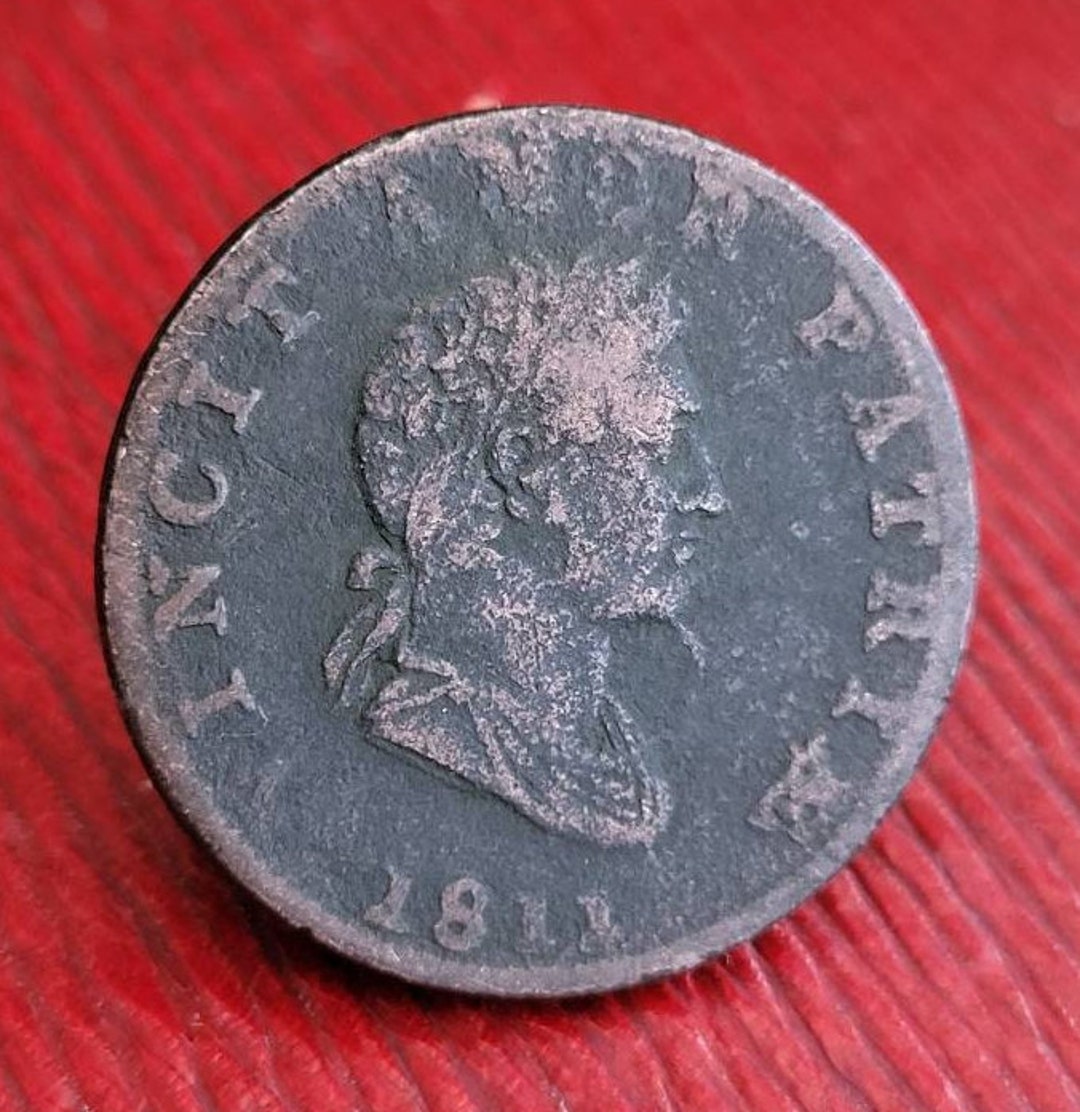 1811 Walthamstow Halfpenny - Vincit Amor Patriae. Antique Halfpenny ...