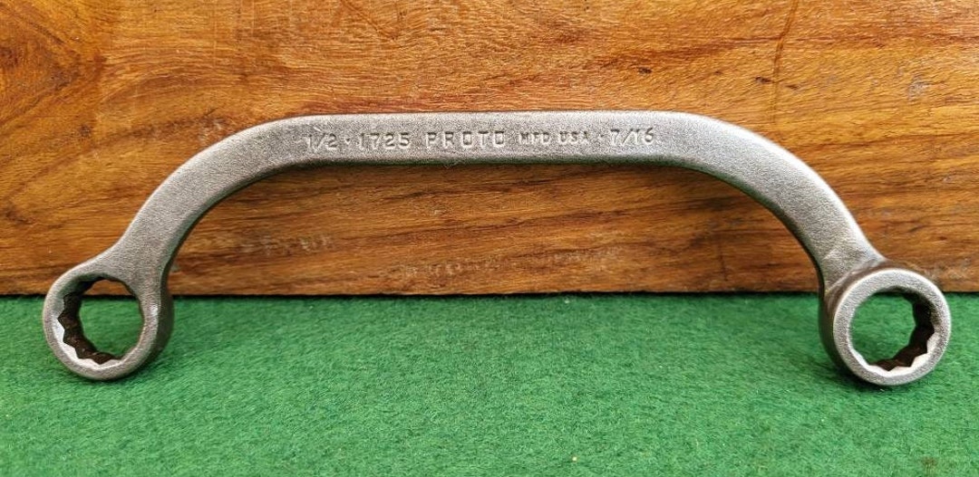 Vintage Proto 1725 Obstruction Wrench. Proto 12 Point Obstruction Box Wrench 7/16 X 1/2. - Etsy