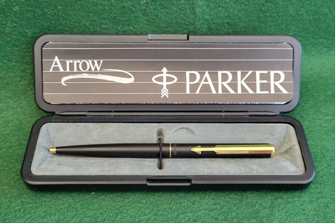 Vintage Parker Arrow Ball Pen. Vintage (1986) Black Parker Arrow Ball ...