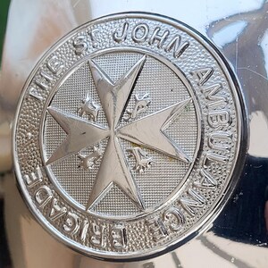 Vintage SJAB Belt Buckle and Leather Belt - Saint John Ambulance ...