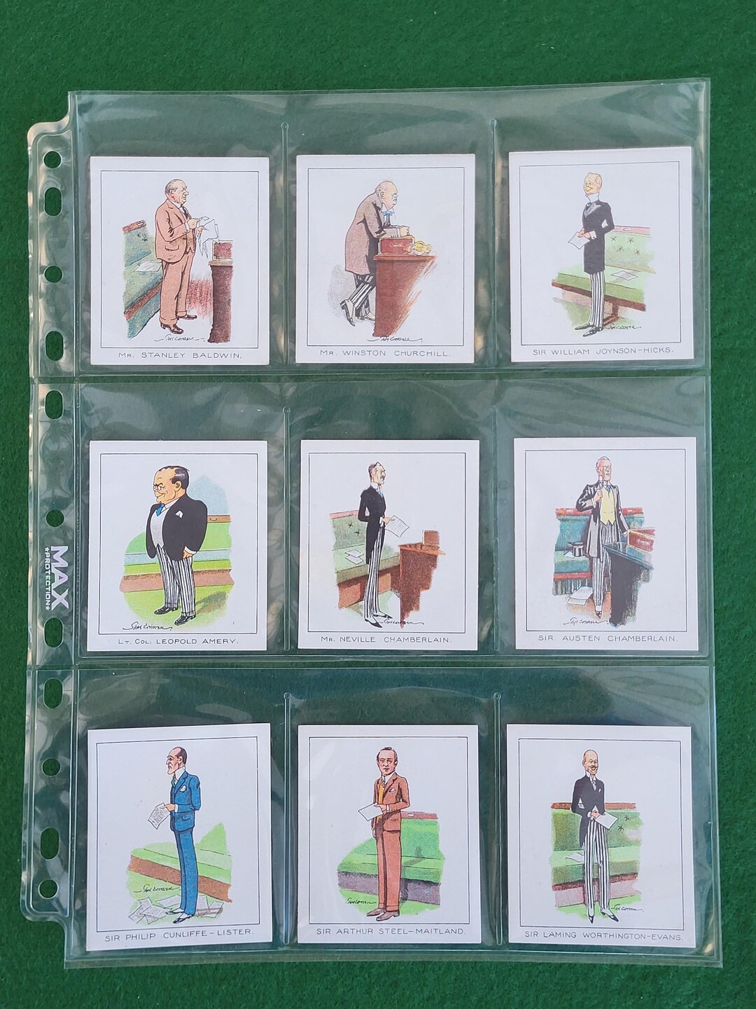 Vintage (1920's) Cigarette Cards - Notable Mp's, Complete Set of 50 ...