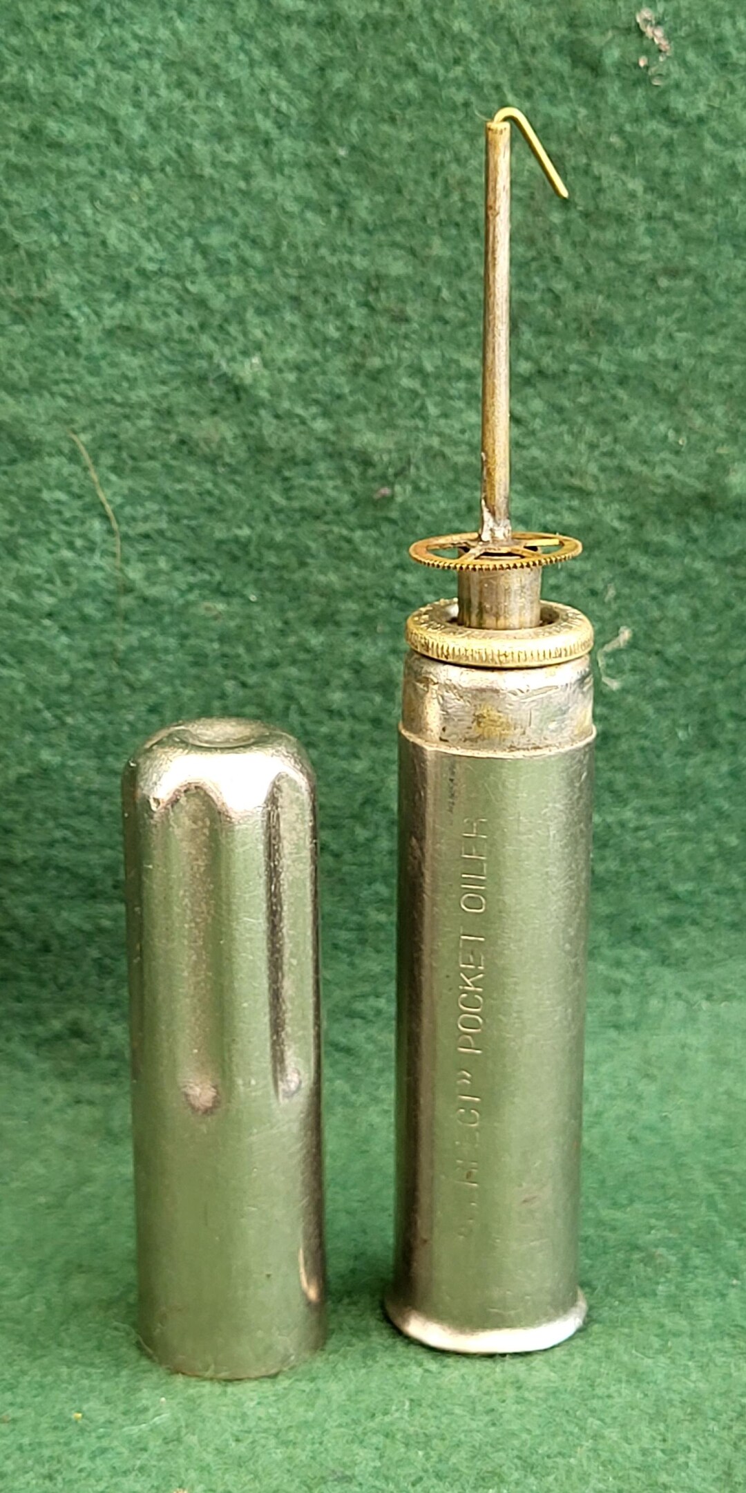 Unusual Antique Cushman & Denison Perfect Oiler Small Pocket Oiler ...