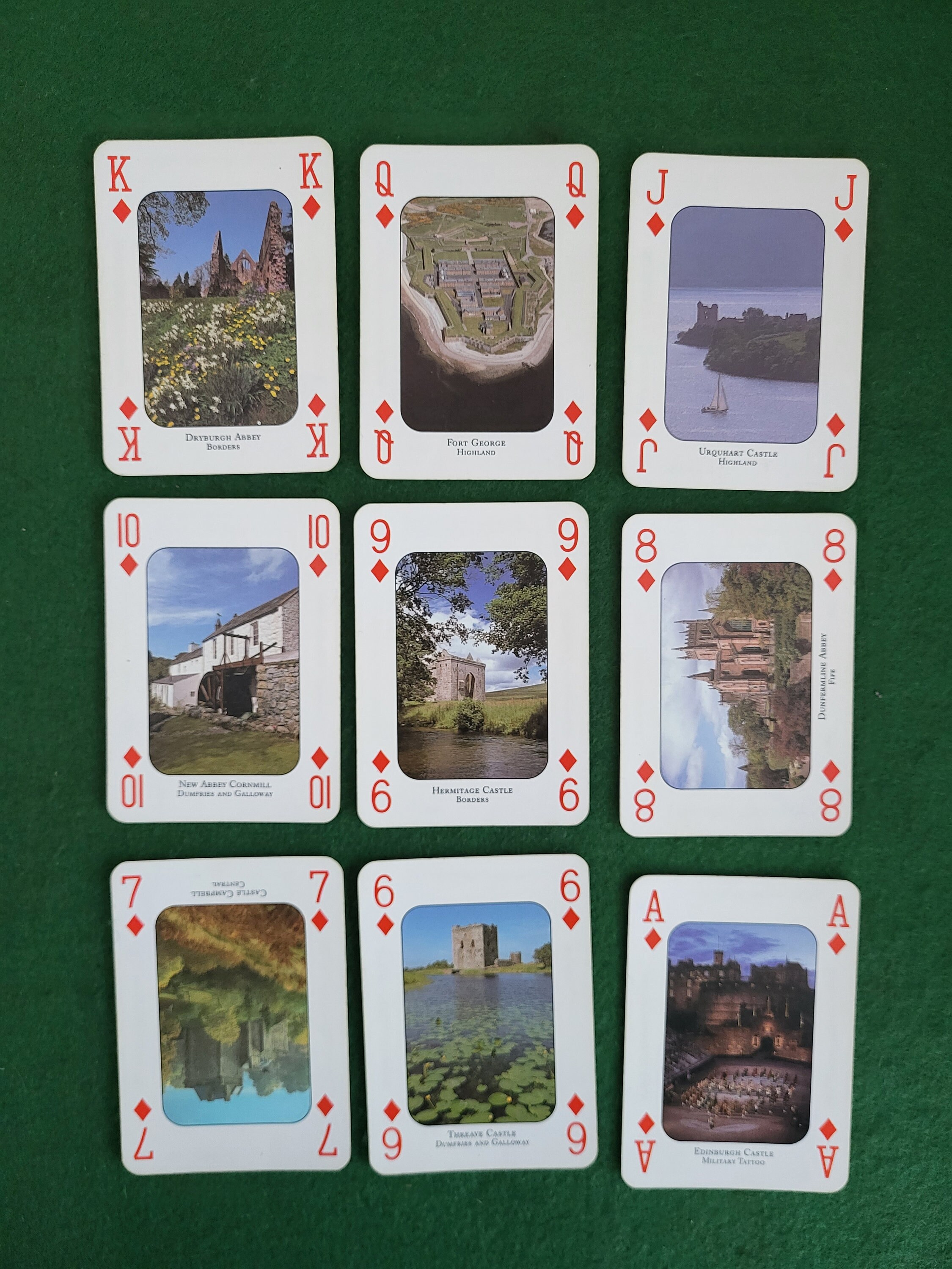 Vintage Scotland Playing Cards. Vintage Historic Scotland Playing Cards ...