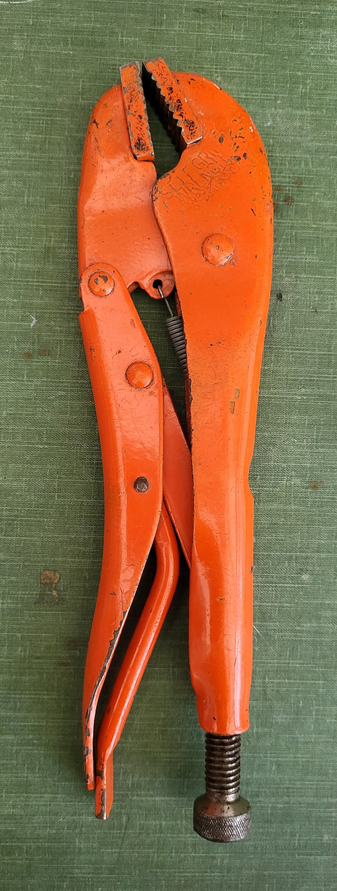 Original Vintage Orange Mole Grips. Vintage Original Self Grip Wrench ...