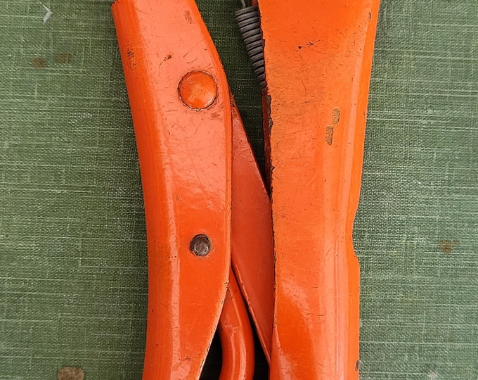 Original Vintage Orange Mole Grips. Vintage Original Self Grip Wrench ...
