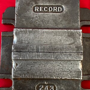 Vintage Record No 243 Machine Vice Registered Design 725781. Old ...