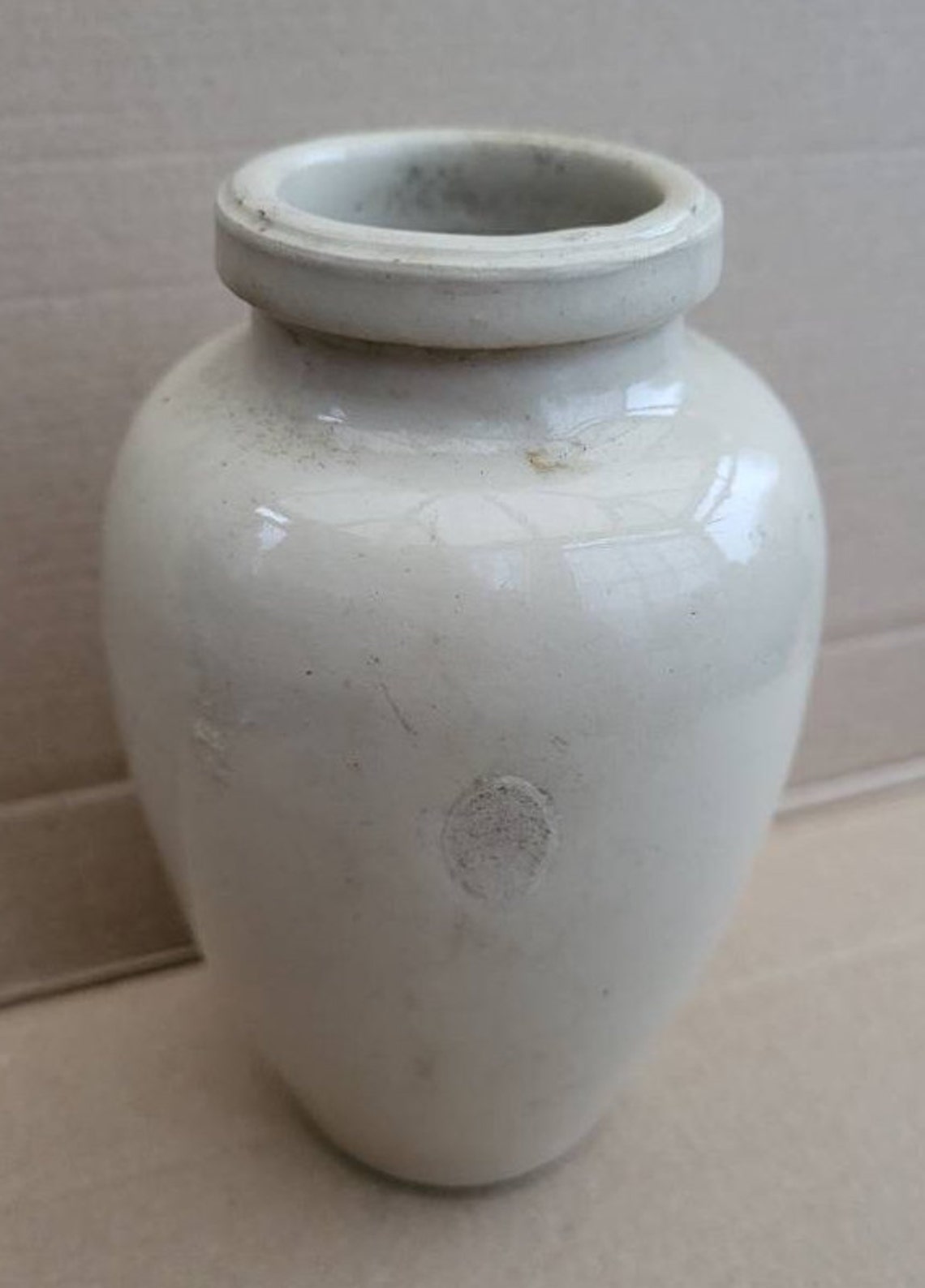Antique Virol Stoneware Jar - Virol A Preparation of Bone Marrow an ...